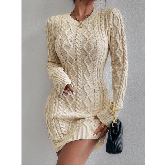 Rouge! | Dresses | Sexy Cable Knit Backless Brand New Dress | Poshmark